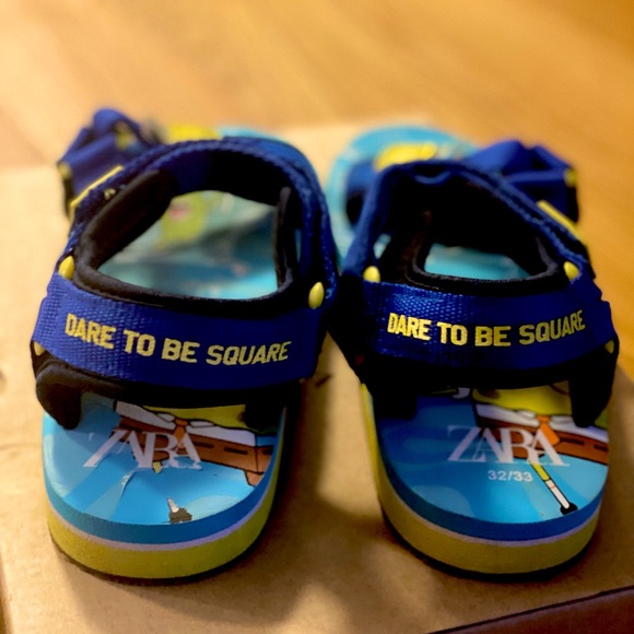 Zara | Shoes | Zara Spongebob Square Pants Unisex Sandals | Poshmark